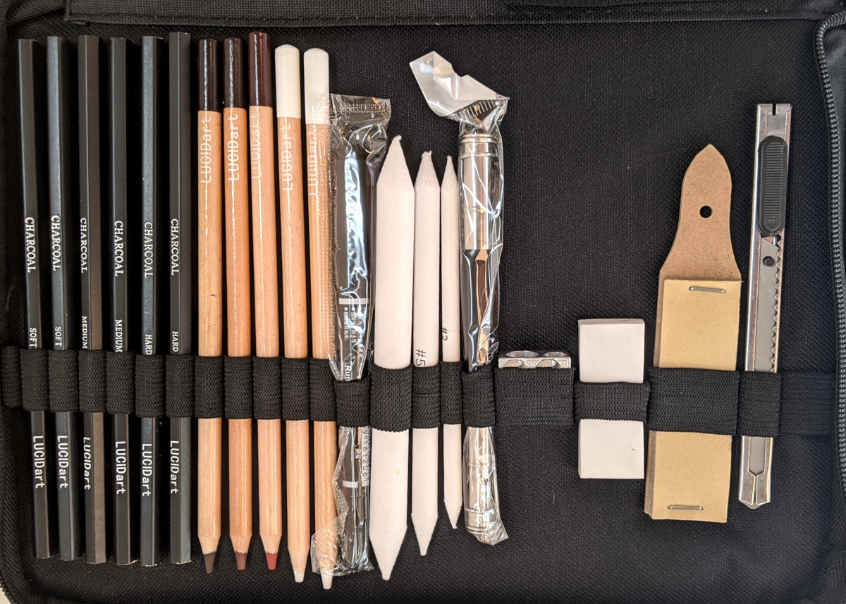 71-Piece Drawing Kit + Art Mannequin – DrawLUCY